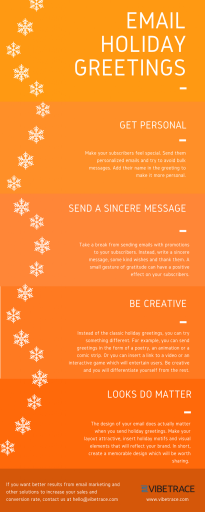 [Infographic] Email holiday greetings - Vibetrace