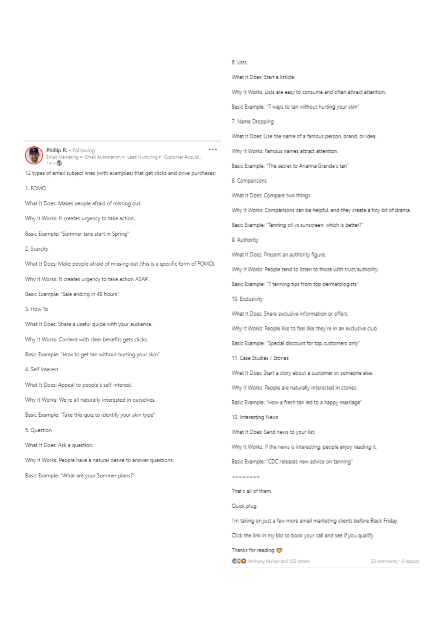 Best Words For Email Subject Lines