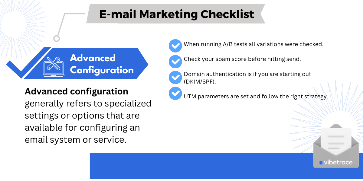 45 Basic Points Email Newsletter Checklist - Vibetrace