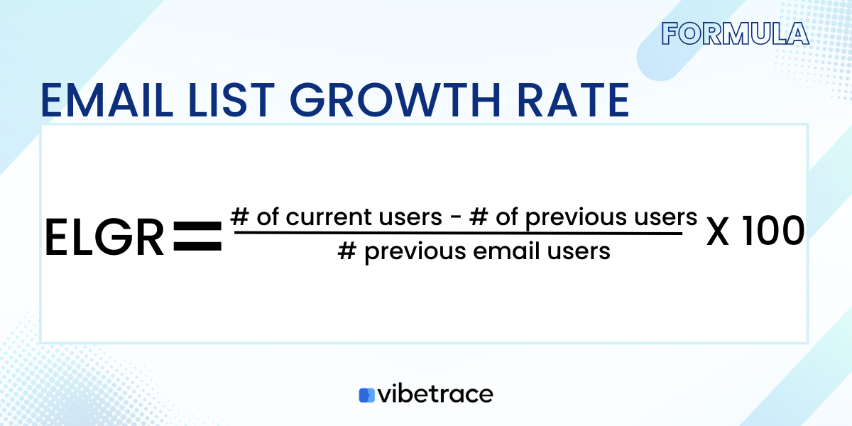 Email List Growth Rate - Vibetrace