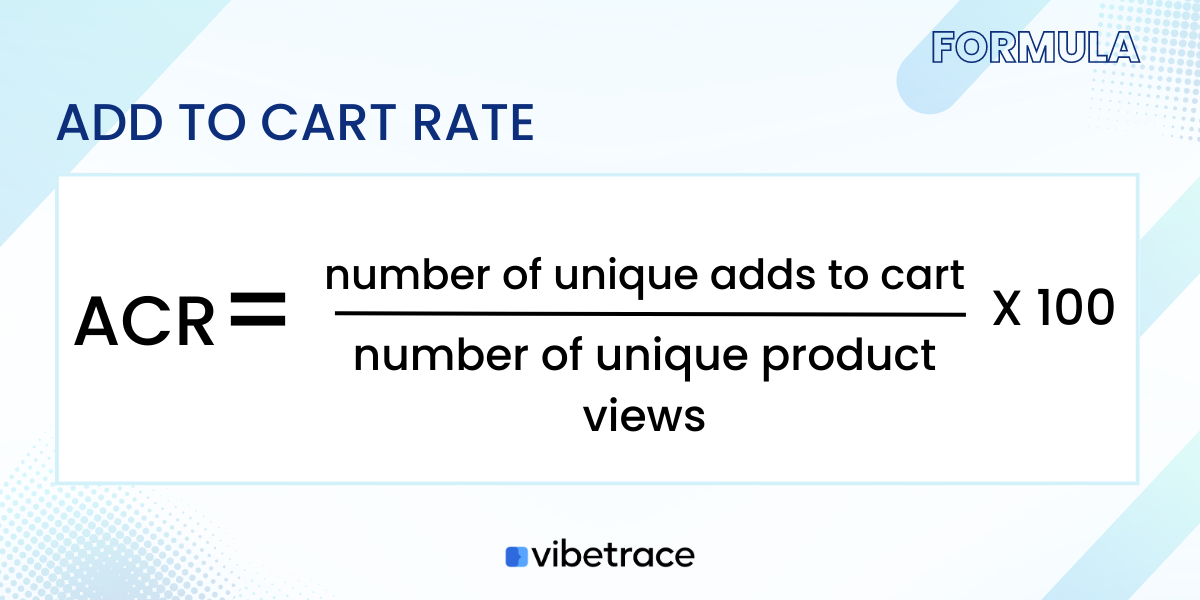 Add to Cart Rate - Vibetrace