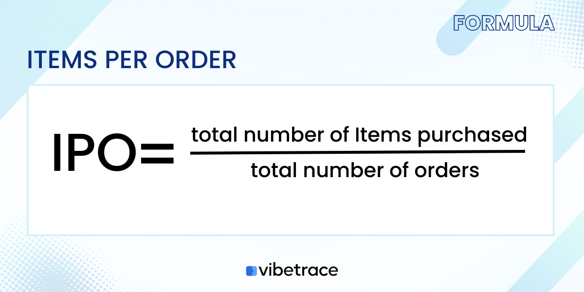 Items per Order - Vibetrace