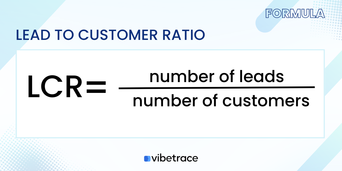 Lead to Customer Ratio - Vibetrace