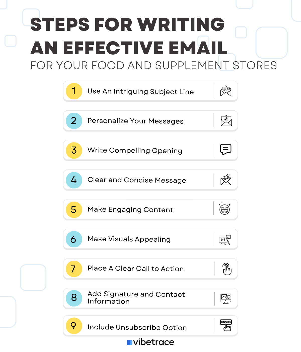 How To Create Converting Emails For Food and Nutrition Stores - Vibetrace