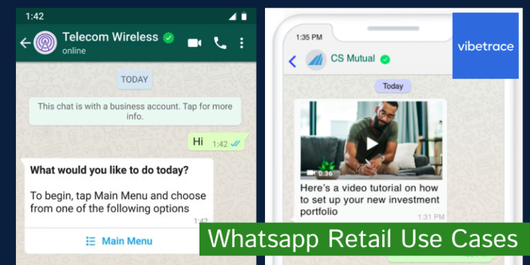 Whatsapp Use Cases in Retail - Vibetrace